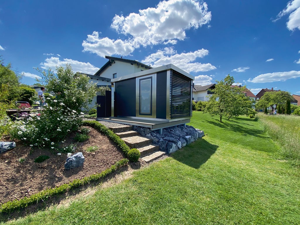 Cube-Fx Gartensauna: Kompaktes Komplettpaket - CampingImpulse